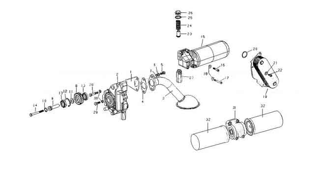 OIL PUMP & FILTER, HOWO PARTS - SINOTRUK HOWO D10 EURO-III CATALOG ...
